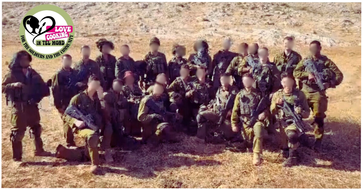 Love Cooking in Tel Mond Israel - for the soldiers and for the community